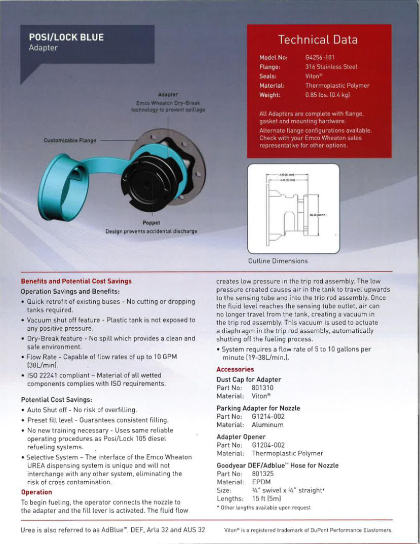 Tramway Fueling System, Inc. POSI/LOCK-BLUE (863) 529-6356